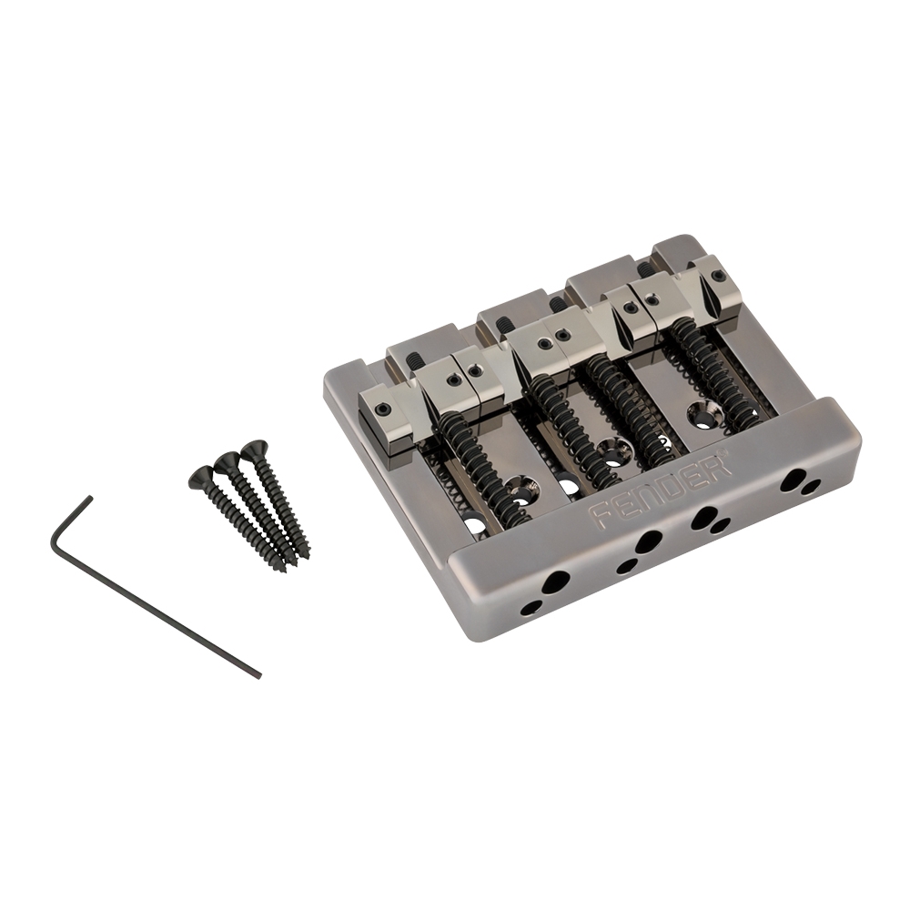 Fender HiMass String-Through 4-String Bass Bridge Assembly with Brass ...
